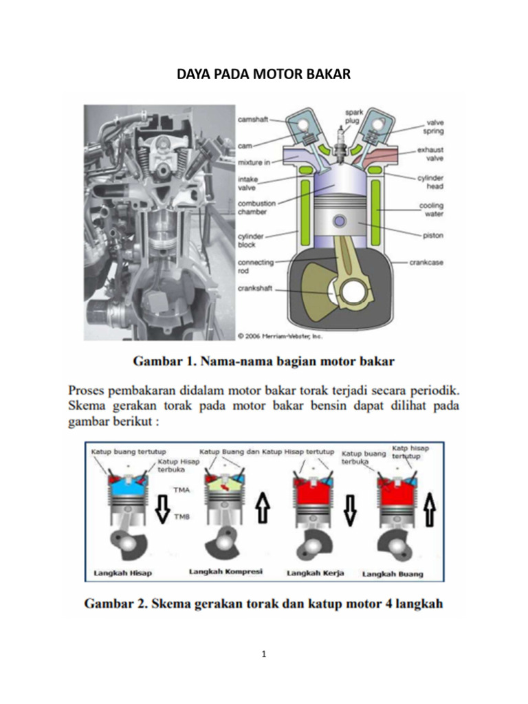 Daya Pada Motor Bakar | PDF