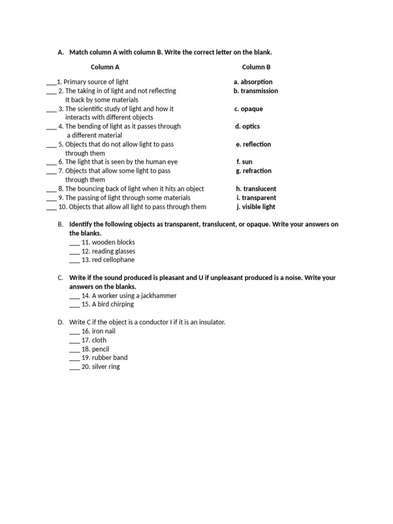 3rd Periodical Test Science | PDF