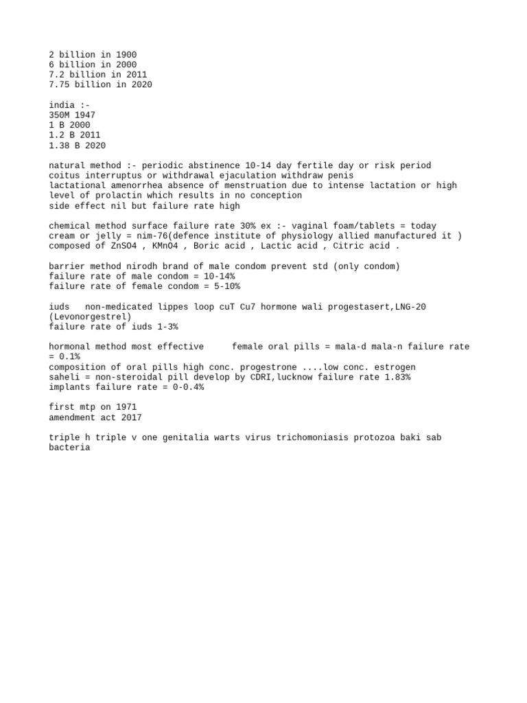 Repro Health Notepad | PDF