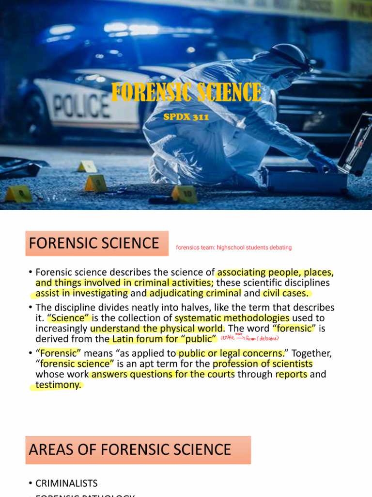 Introduction To Forensic Science | PDF