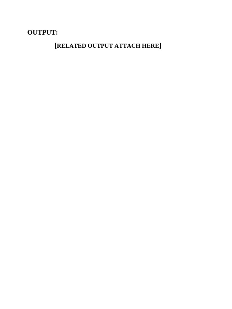 Output | PDF
