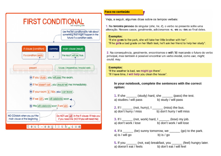 Conditional Sentence Exercises | PDF
