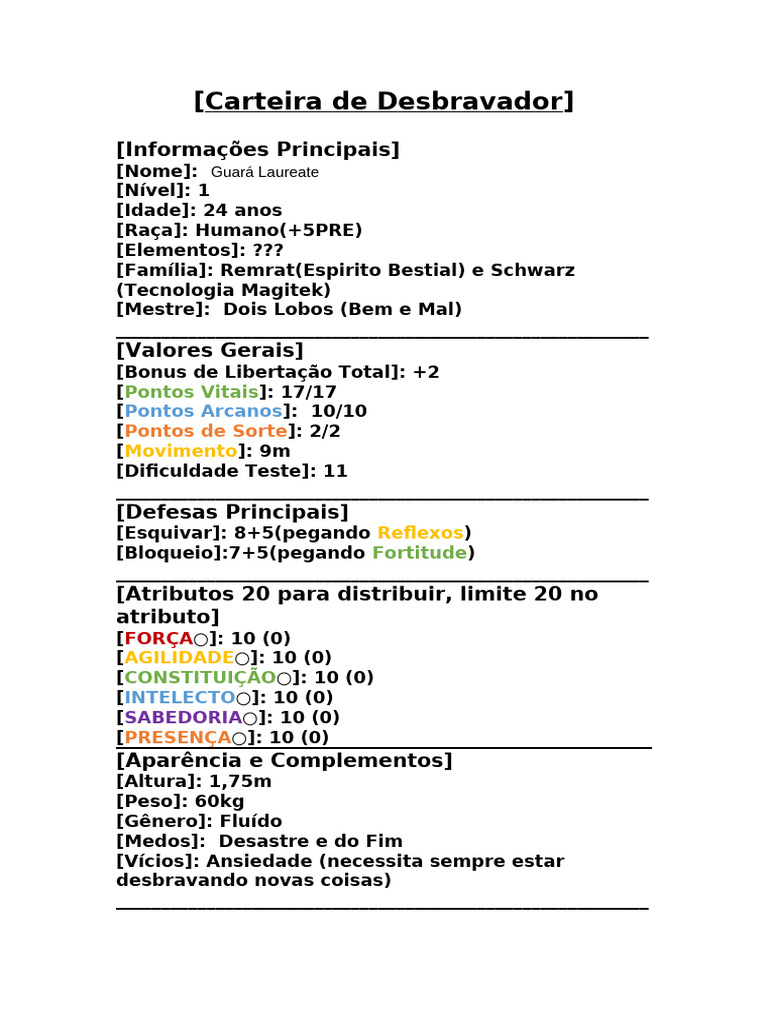Guará Laureate (Ficha Nathan) | PDF