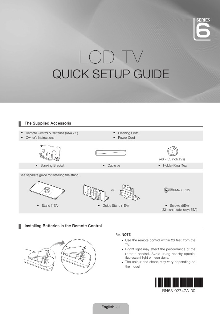 LCD TV: Quick Setup Guide | PDF | Hdmi | Broadcasting