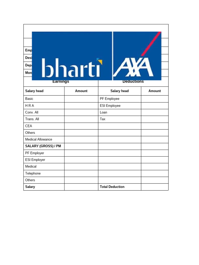 Salary Slip Word | PDF