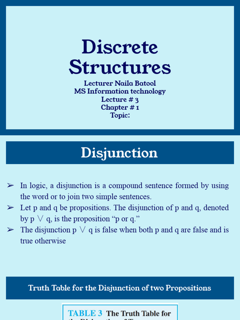 Logic: Disjunction, Implication, Biconditional | PDF | If And Only If ...