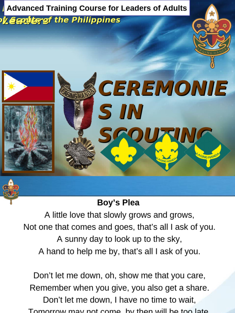 Session 16 - Ceremonies in Scouting | PDF | Scouting