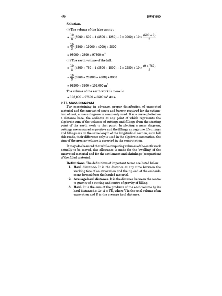 Earthwork Volume Calculation Guide | PDF | Volume | Metre