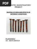 Chem 114 LAB Experiment 1 Rusting of Iron | PDF | Rust | Corrosion