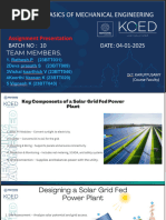 Solar Power Plant Component Diagram | PDF