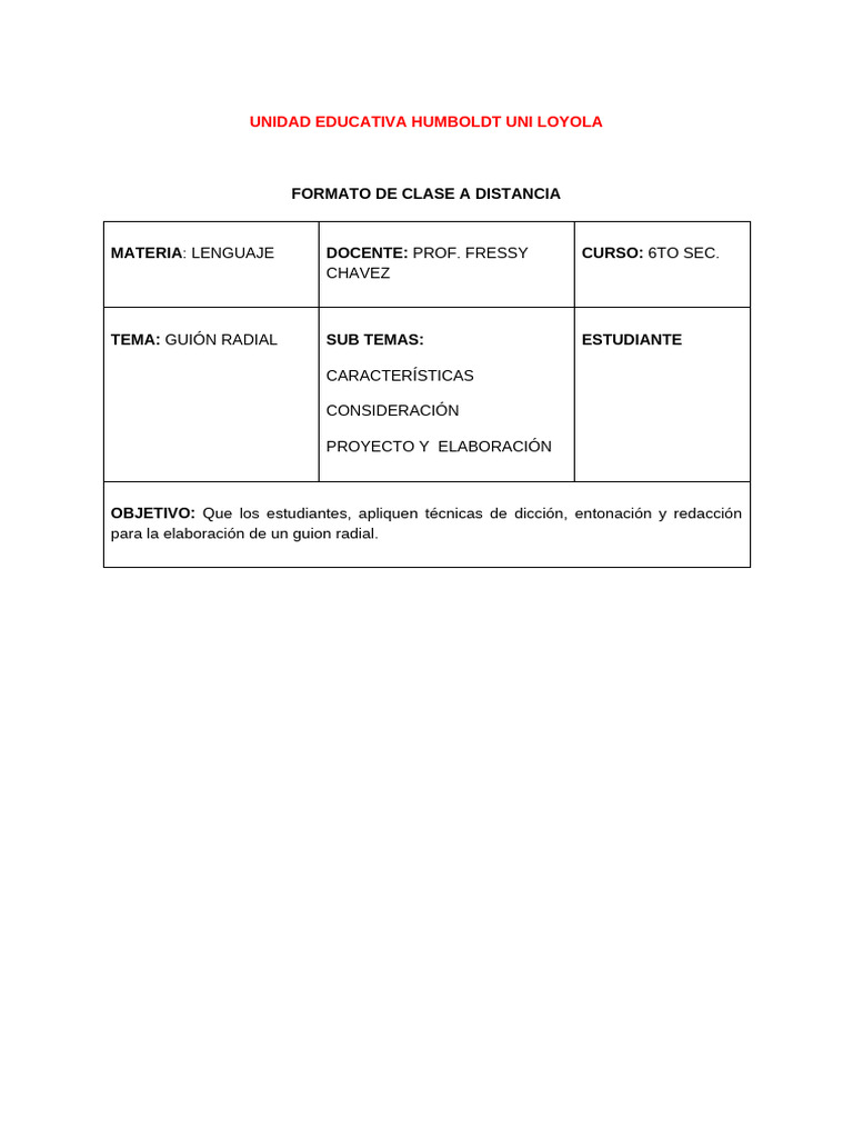 Guion Radial | PDF | Sonido | Narración