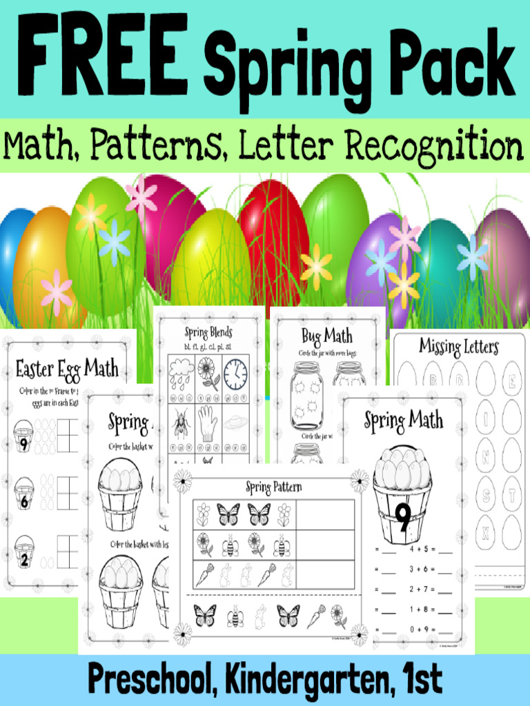 Spring Math & Literacy Activities Pack | PDF