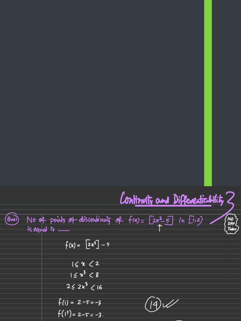 Continuity Differentiability Day 3 Pdf