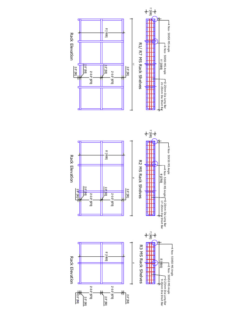 HQ - 2 Storied MS Rack Details 1 | PDF