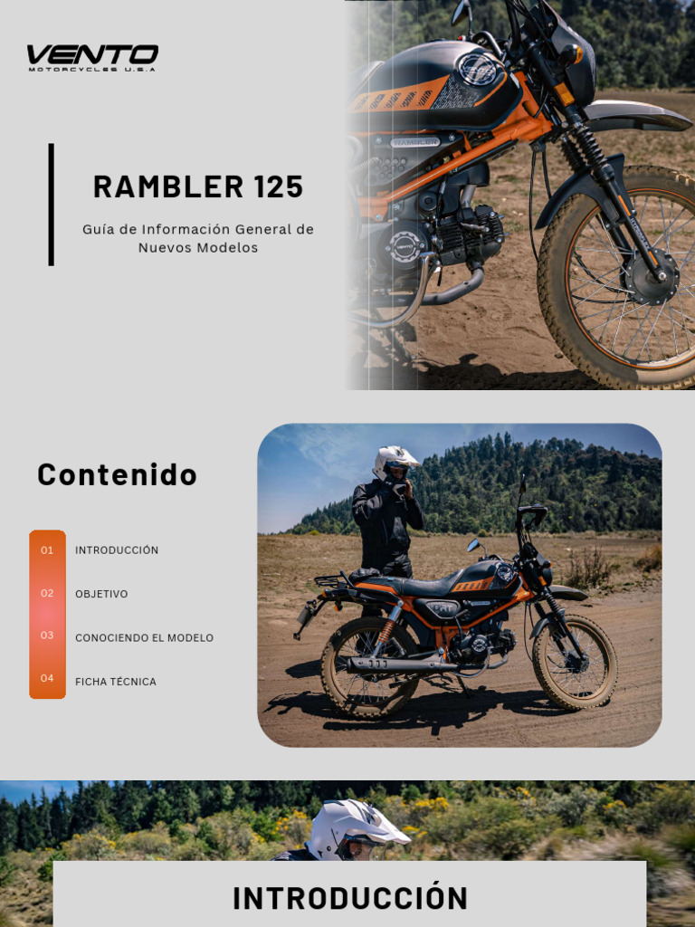 Guía de Información General de Nuevos Modelos - RAMBLER 125 | PDF ...