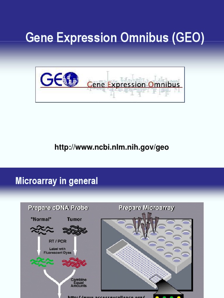 Gene Expression Omnibus (GEO) | PDF | Dna Microarray | Blast