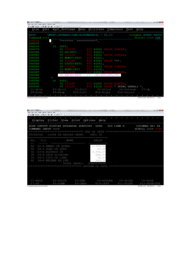 Aula - 9 Curso de Cobol - UPNGO Aula - 9 Curso de Cobol - UPNGO | PDF