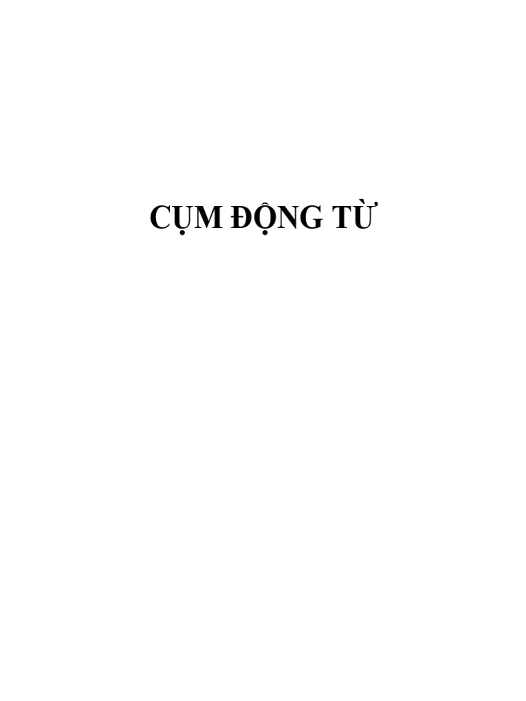 C M Đ NG T : (Phrasal Verb | PDF