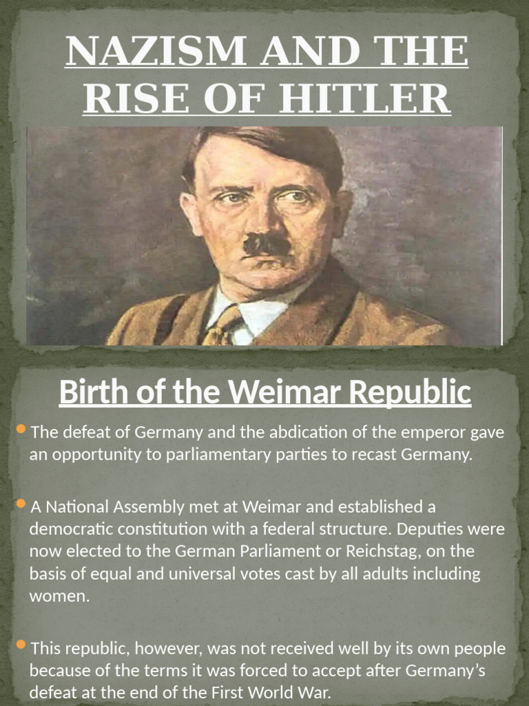 Nazism and Hitler | PDF | Weimar Republic | Nazi Germany