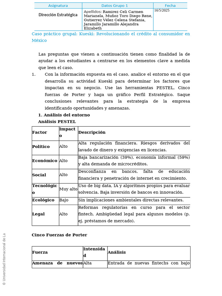 Grupo 1 Caso - 2 - MMC - Hecho | PDF | Bancos | Business