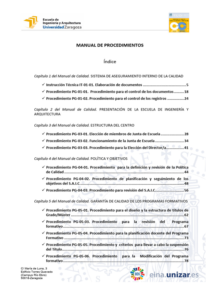 Manual Procedimientos AUDIT | PDF | Business