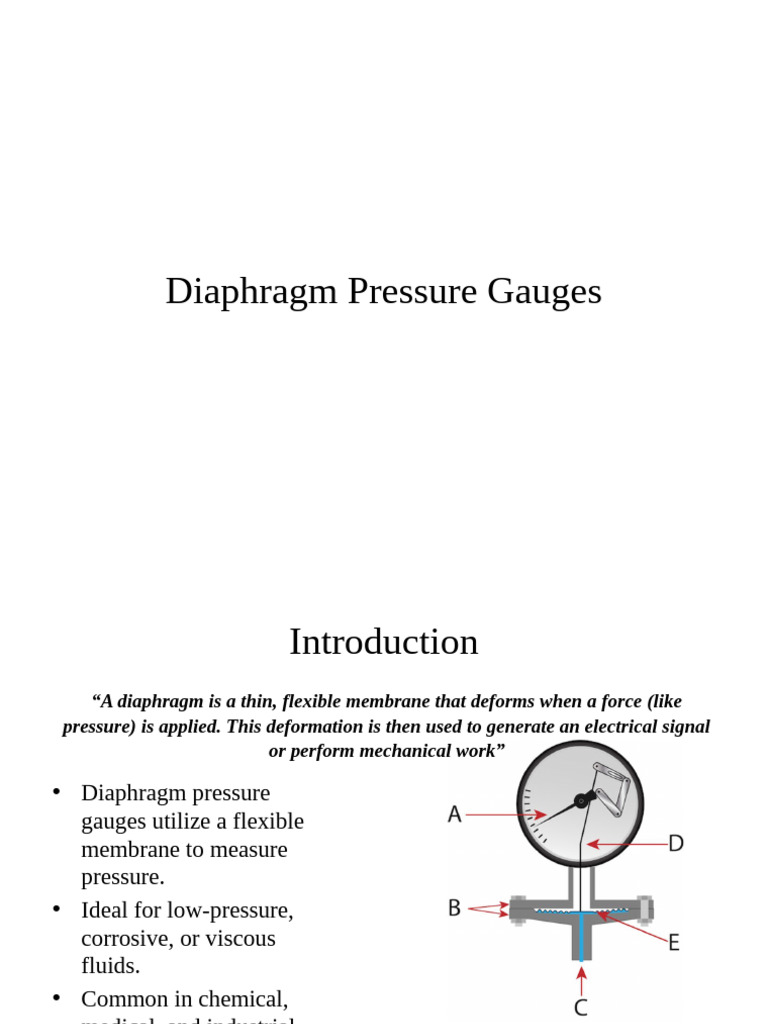 Diaphragm Pressure Gauges | PDF | Pressure Measurement | Vacuum