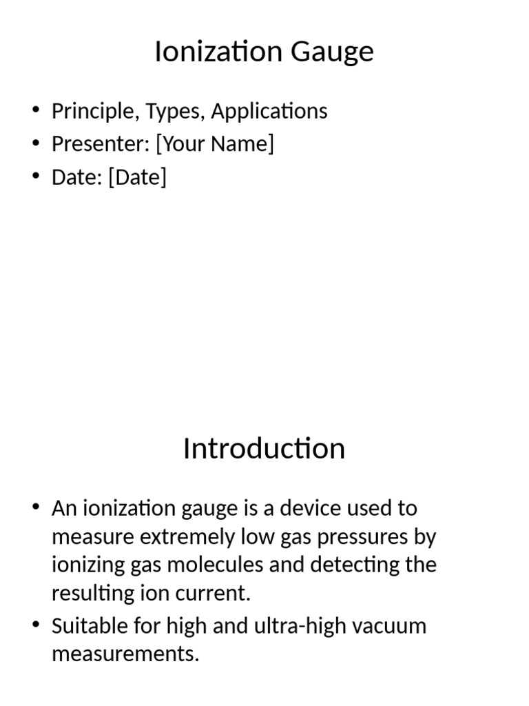 Ionization Gauge Updated | PDF