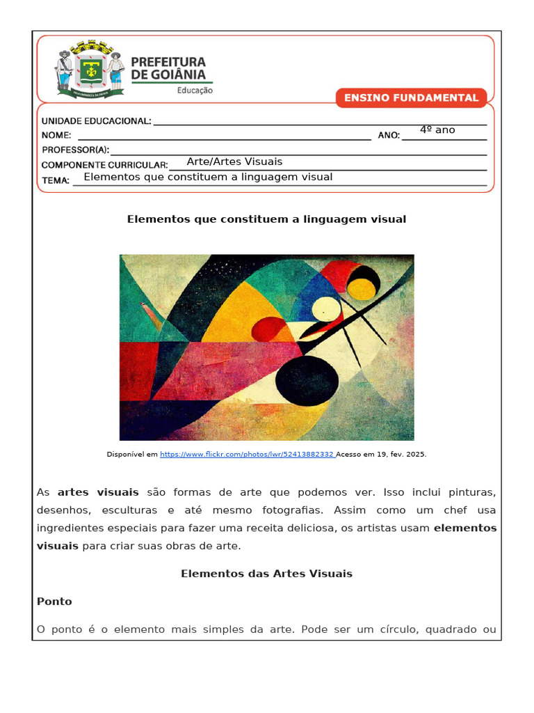 Texto 1 - Elementos Que Constituem A Linguagem Visual | PDF | Imagem | Cor