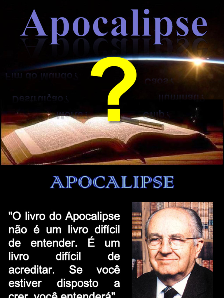 Entendendo o Apocalipse e a Tribulação | PDF | Livro do Apocalipse | O ...