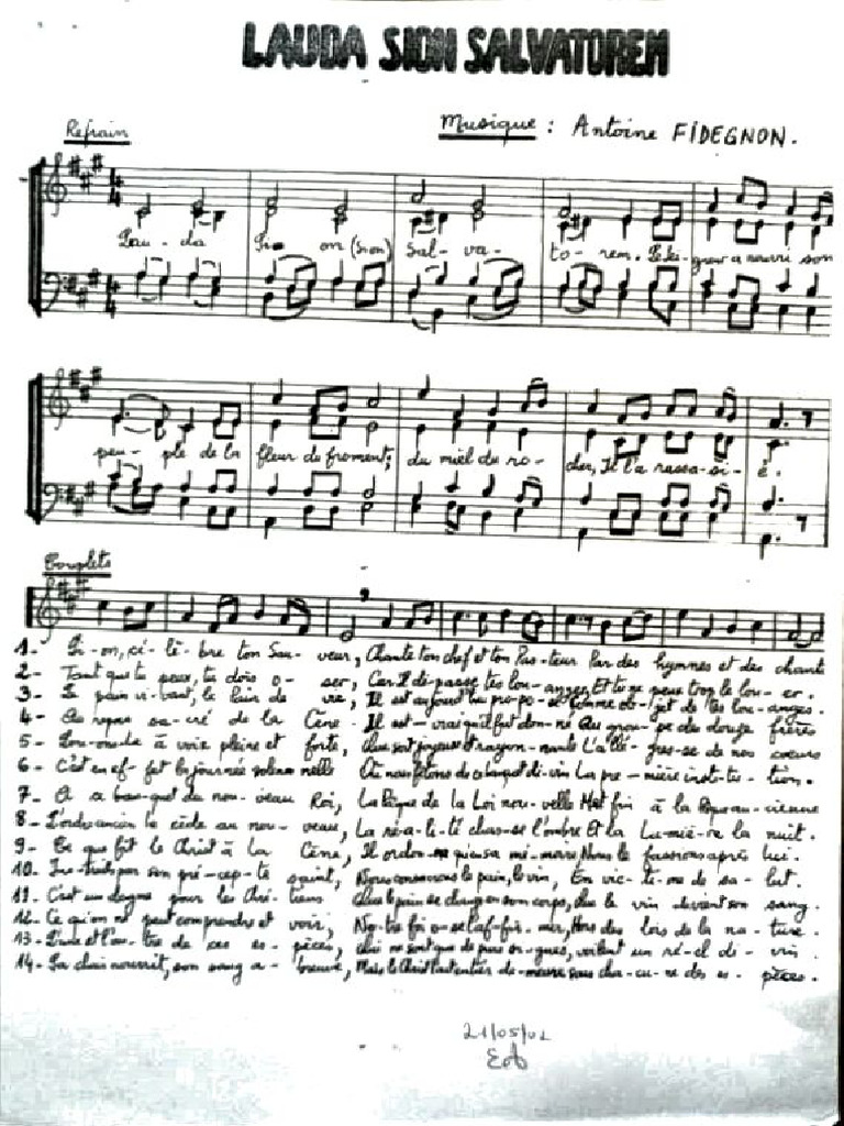 Lauda Sion Salvatorèm | PDF