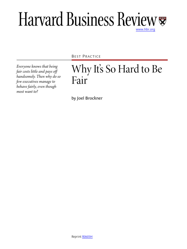 The Challenge of Process Fairness | PDF | Layoff | Emotions
