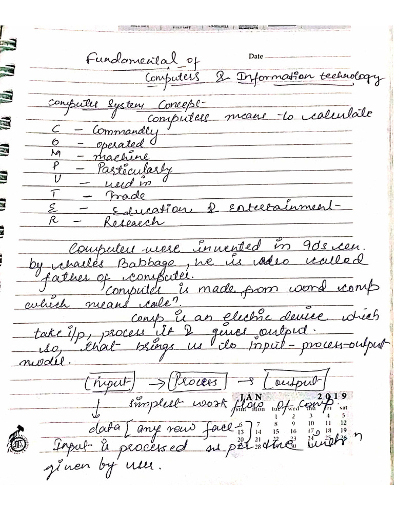 Foc-Bca and B.SC (Unit 1) | PDF