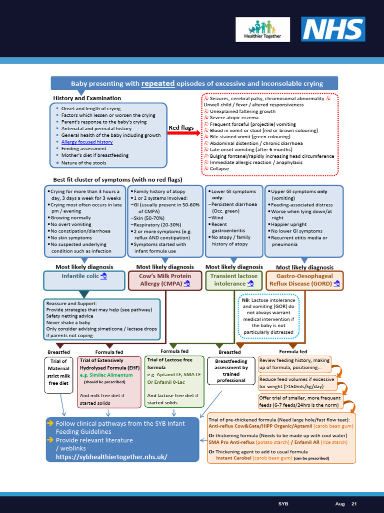 Unsettled Baby Paediatric Pathway | PDF | Infants | Breastfeeding