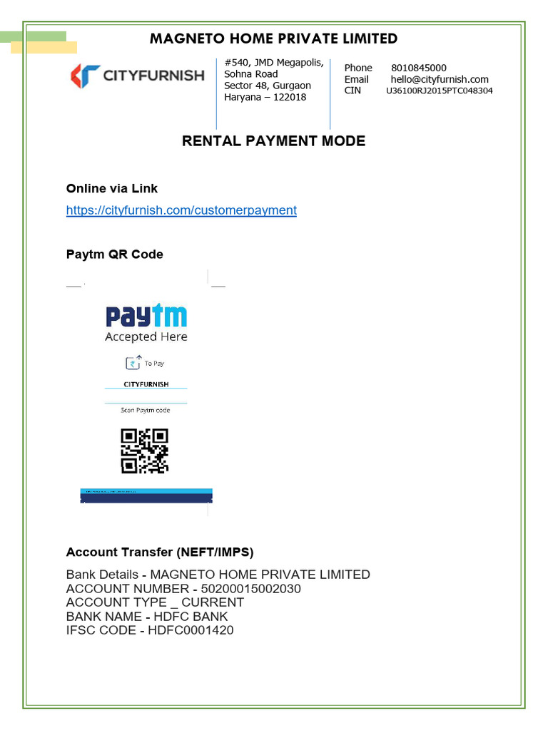 Payment Methods for Magneto Home | PDF