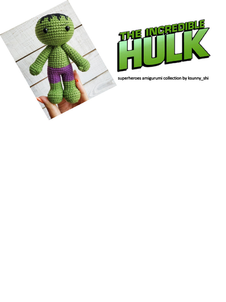 Hulk Ing Ksunny Shi - 250622 - 113356 | PDF | Crochet | Figured Fabrics