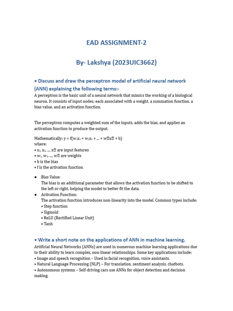 EAD Assignment 2023UIC3662 | PDF | Electronic Filter | Damping
