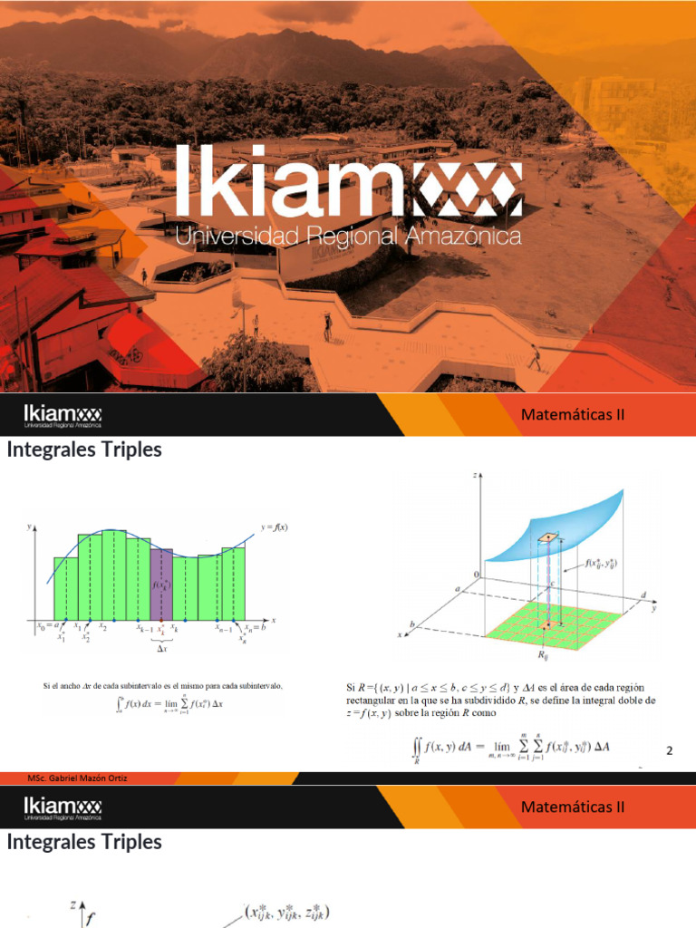 Integrales Triples 1PAO2025 | PDF