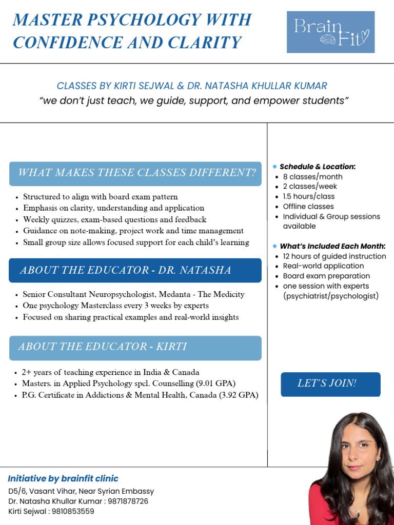 Master Psychology Classes for Success | PDF