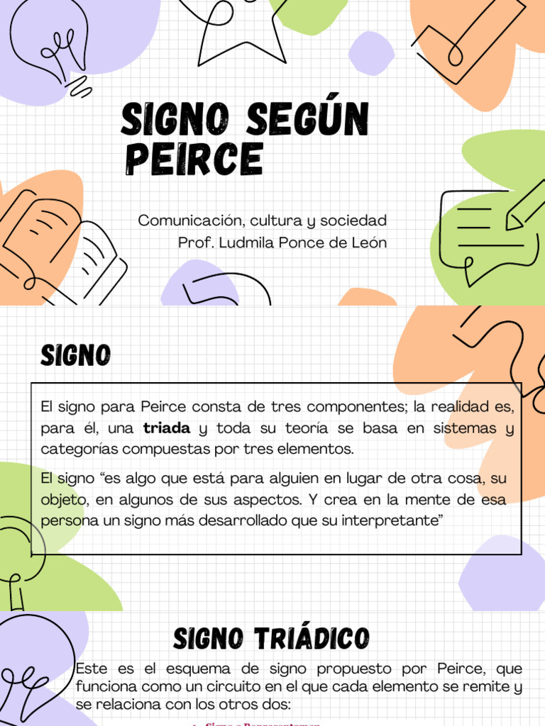 Signos y semiosis en Peirce | PDF