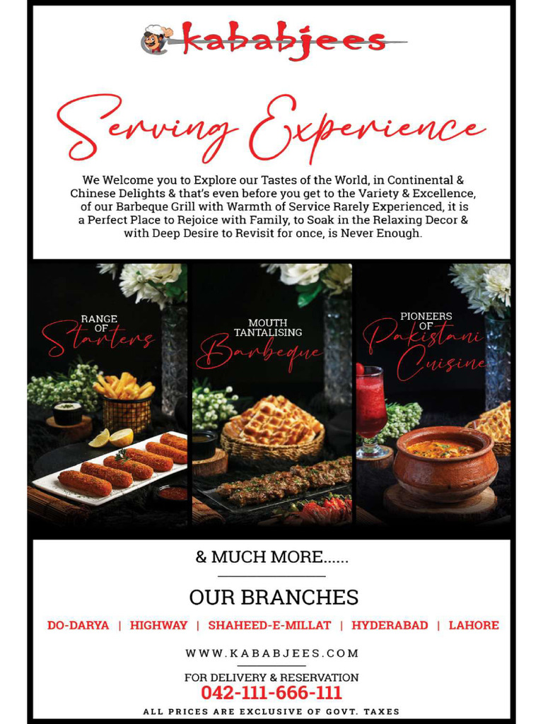 Lahore New Menu | PDF