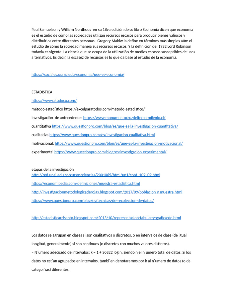 Paul Samuelson y William Nordhous en Su 18va Edición de Su Libro Economía Dicen Que Economía Es ...