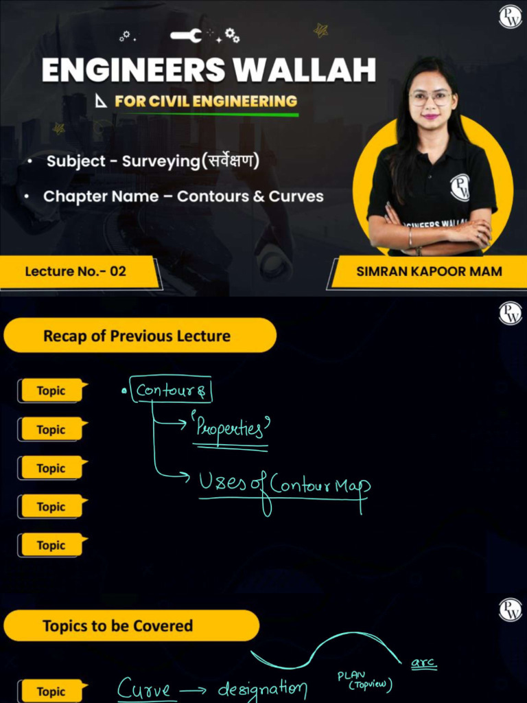 Contour and Curves 02 - Class Notes | PDF