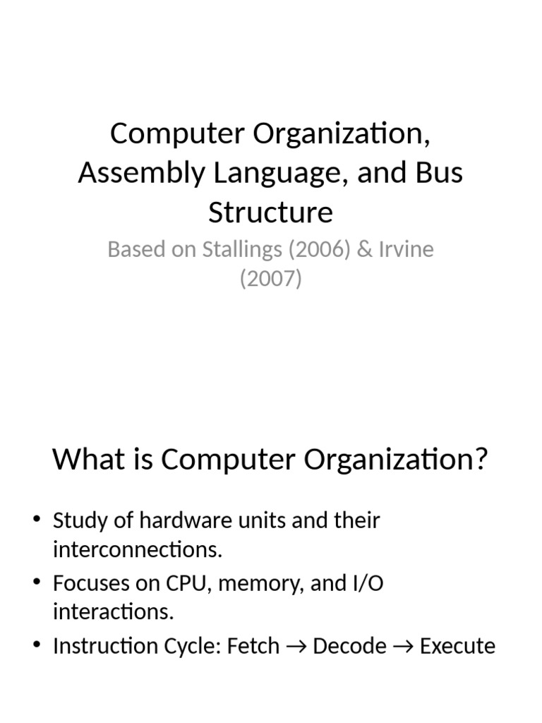 Computer Organization Bus Structure | PDF