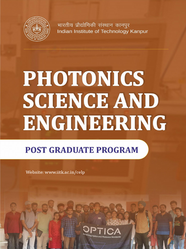 IIT Kanpur Photonics Science Program | PDF | Laser | Photonics