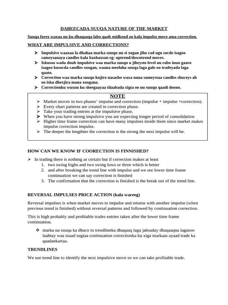 Forex Market Impulse and Correction Guide | PDF | Private Sector ...
