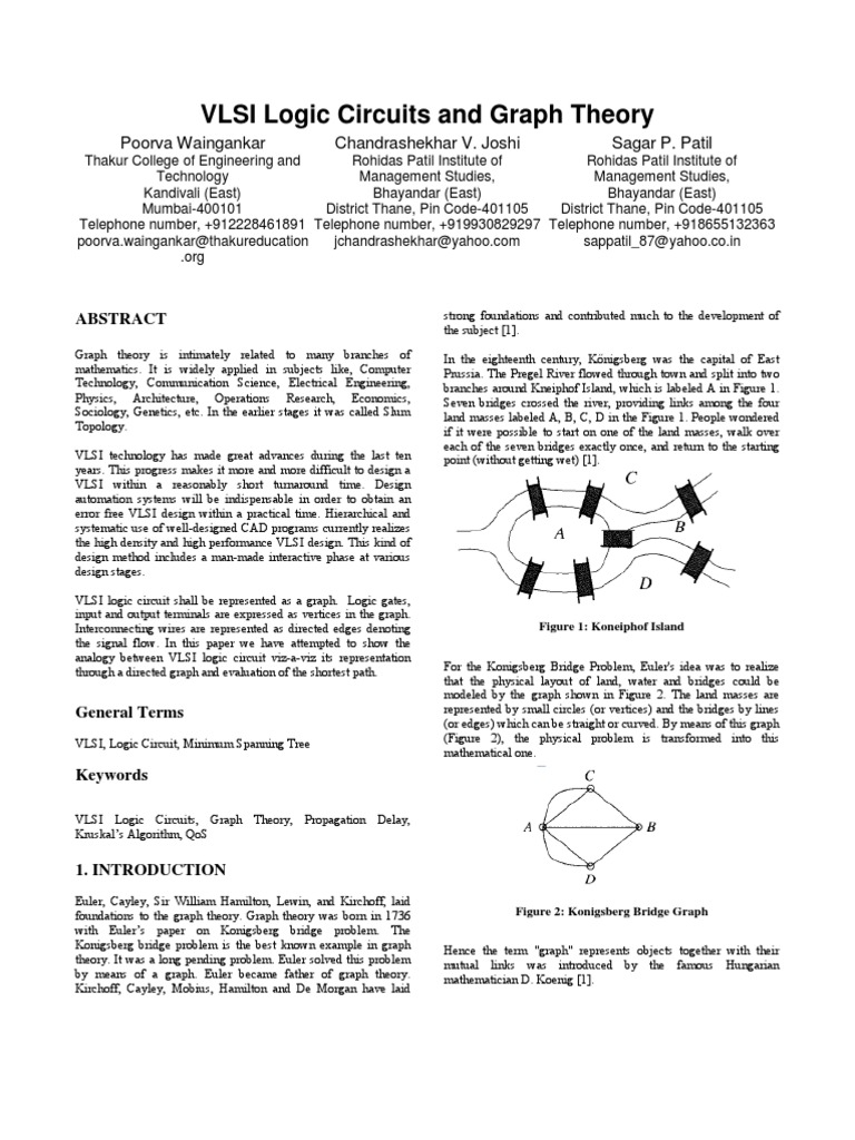 Vlsi Logic Circuits And Graph Theory V3 Pdf Graph Theory Visual Cortex