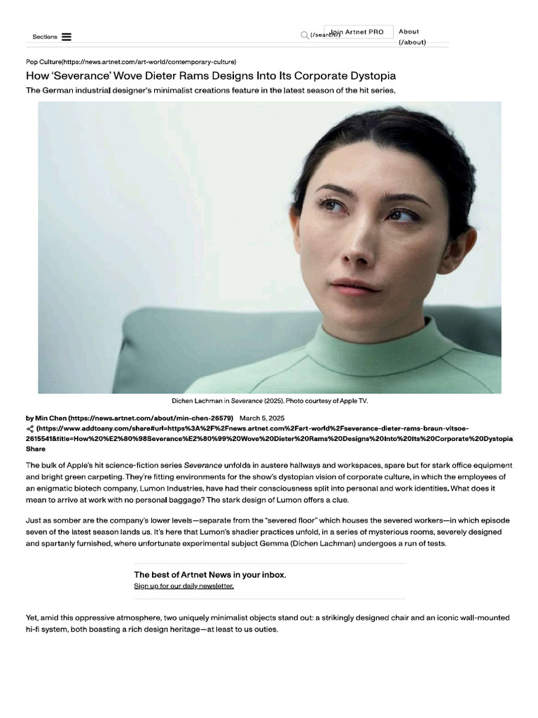 Dieter Rams W Severance | PDF