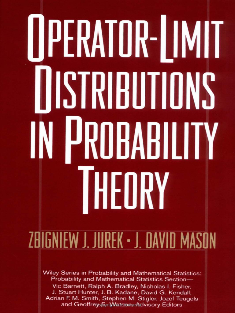 Operator-Limit Distributions in Probability Theory | PDF | Operator (Mathematics) | Matrix ...
