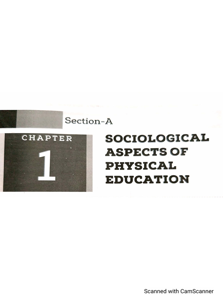 Chapter 1 Class 12th Physical Education | PDF