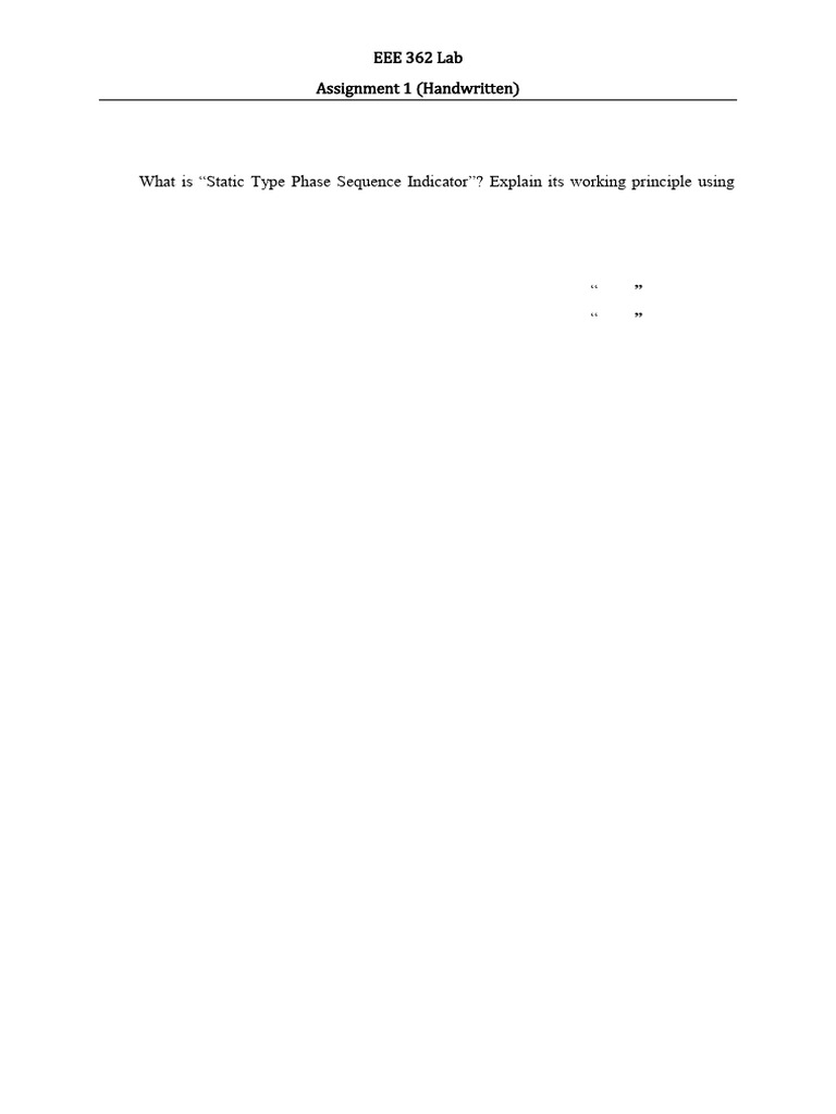 Eee 362 Lab Phase Sequence Assignment | PDF